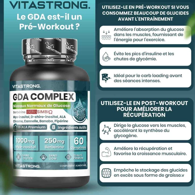 GDA COMPLEX 60 CPR | Vitastrong | Formule Complète